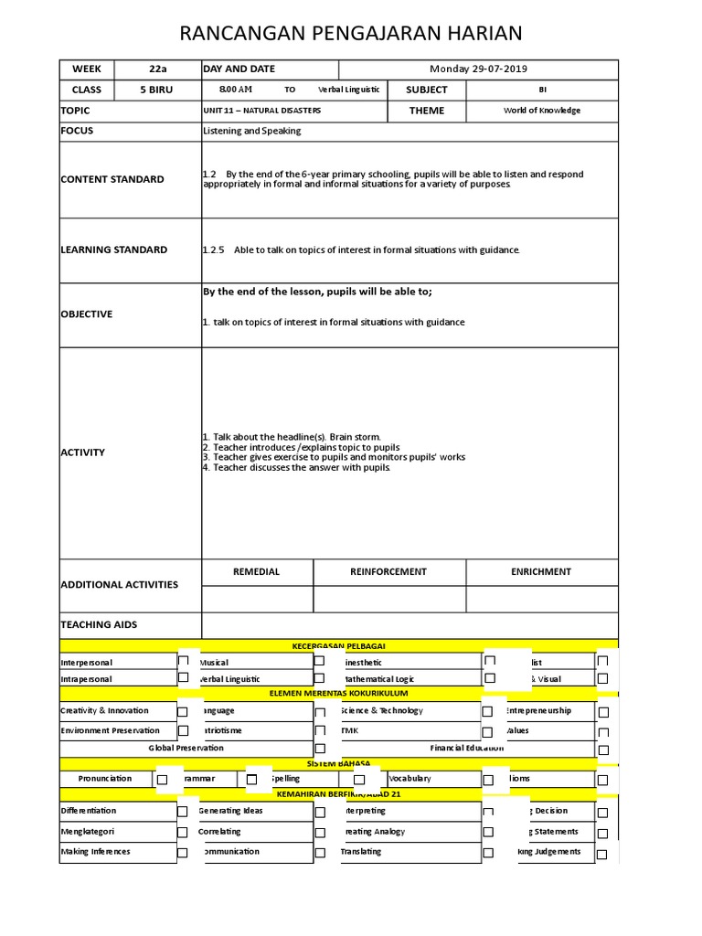 English Lesson Plan Year 5 Download Free Pdf Word Poetry