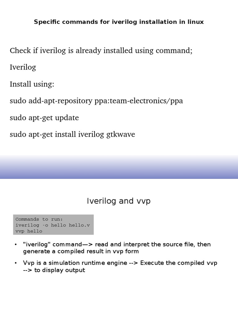 Installation Verilog | PDF | Computers