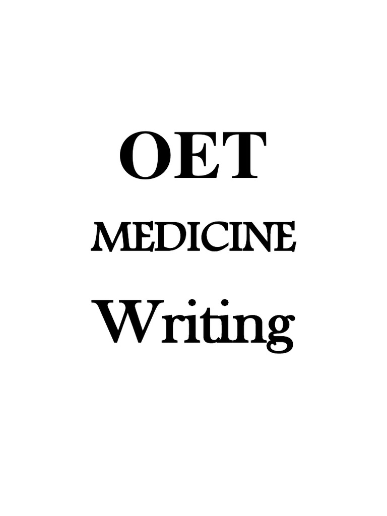 OET Writing Guide Book | PDF | Linguistics | Cognitive Science