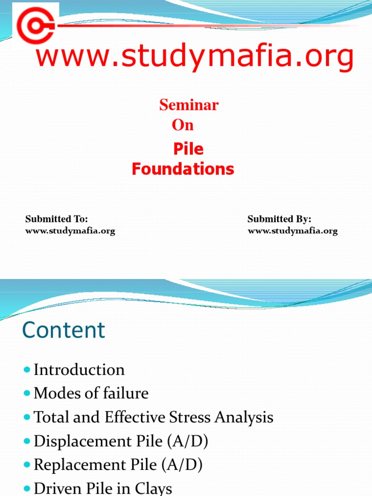 Understanding Pile Foundations: An In-Depth Analysis of Pile Types ...