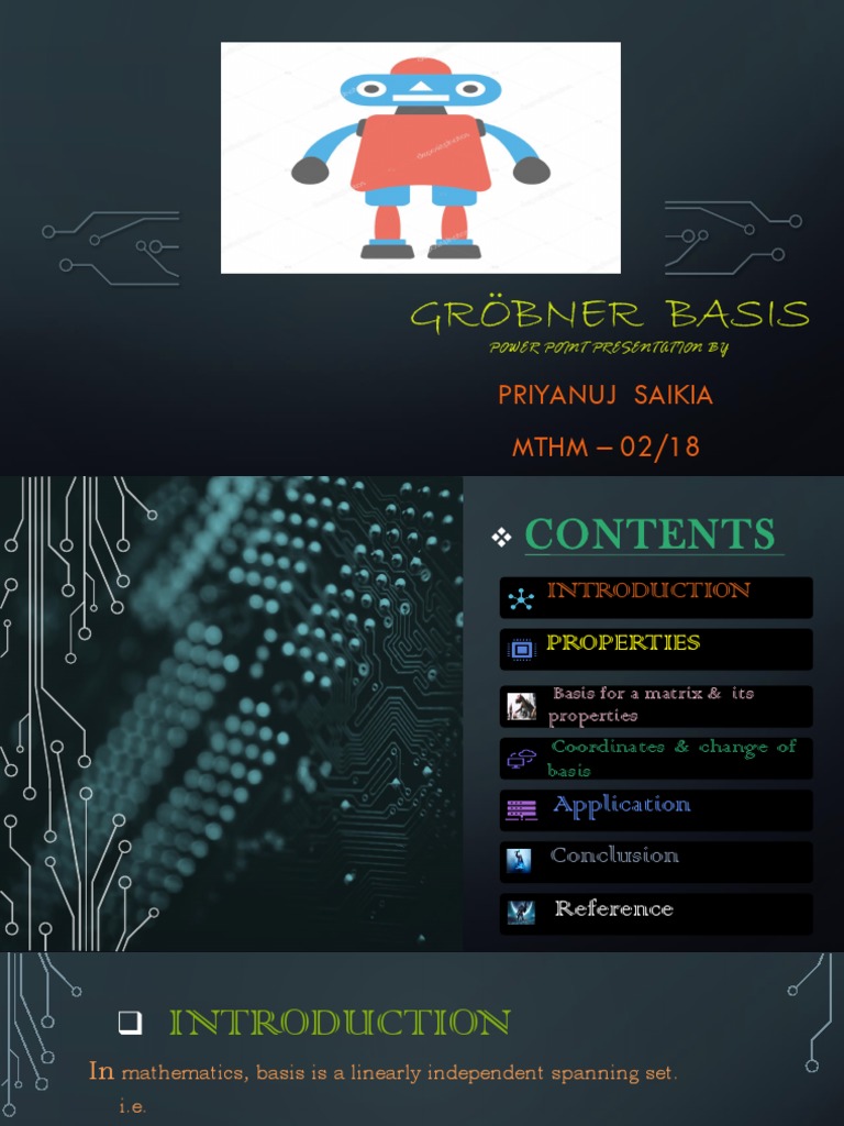 Grobner Basis | PDF | Basis (Linear Algebra) | Vector Space