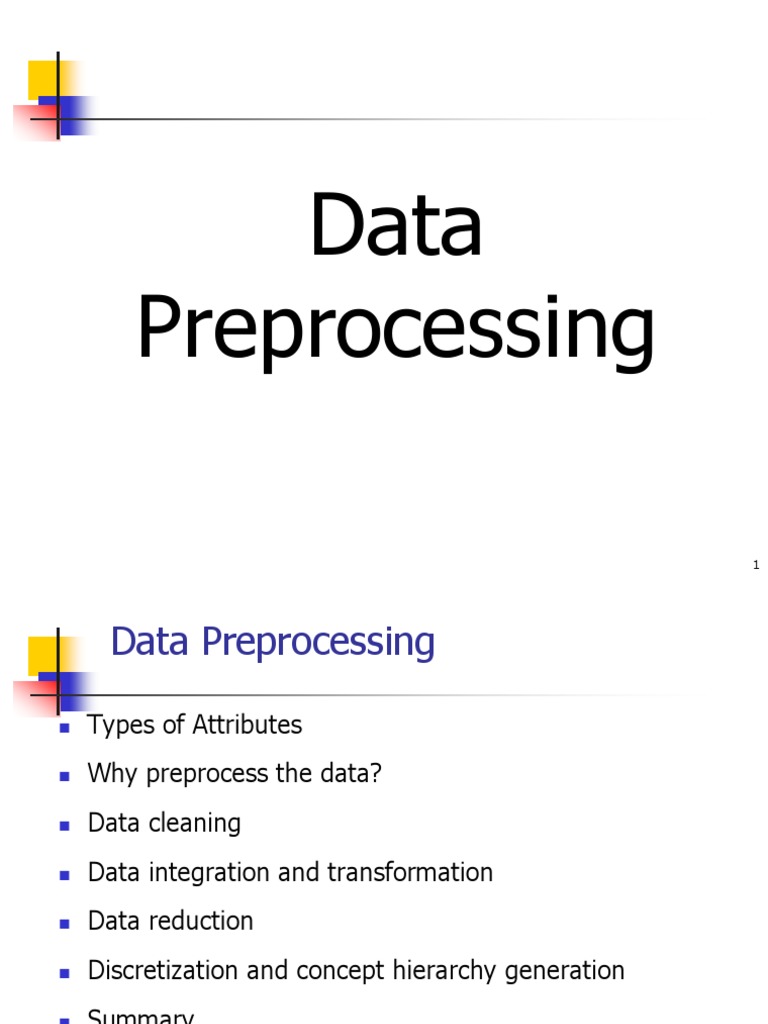 Data Preprocessing | PDF | Principal Component Analysis | Wavelet