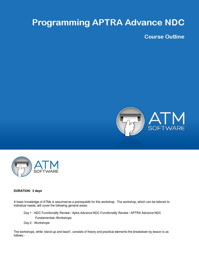 Programming Apt Ra Advance NDC Course Outline | PDF | Digital ...