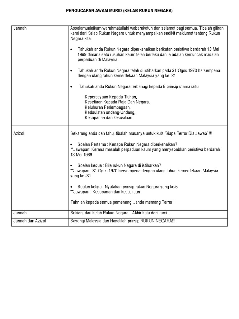 Pengucapan Awam | PDF