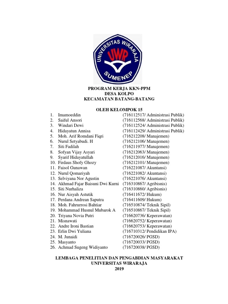 Proposal Proker KKN | PDF