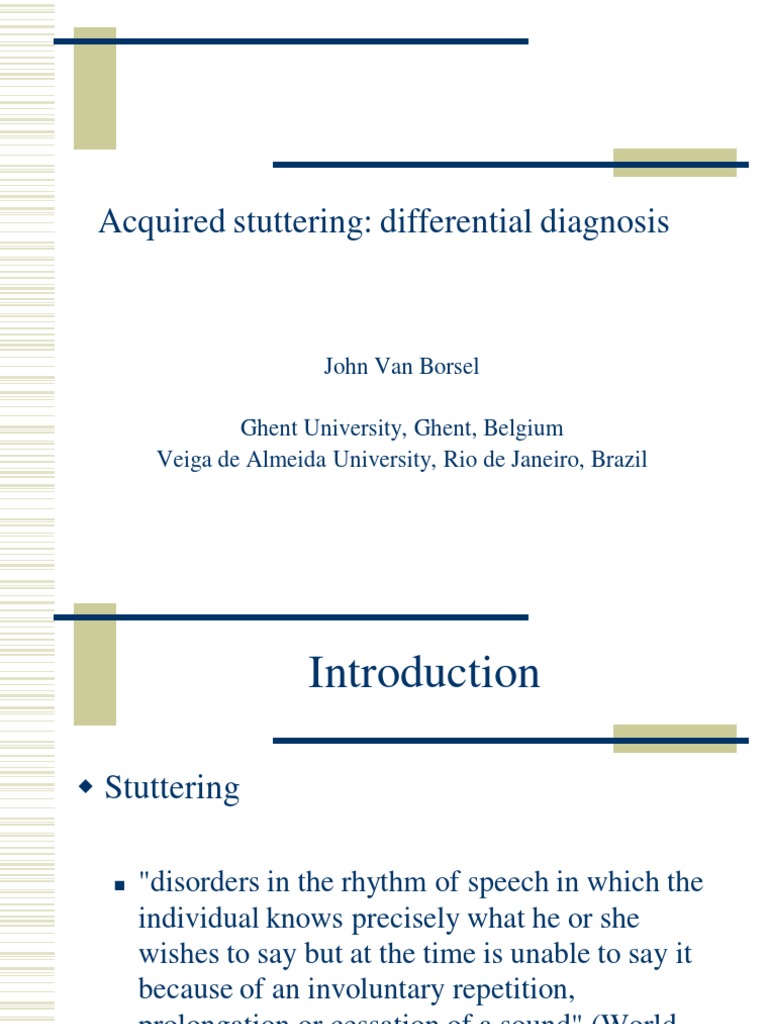 Neurogenic Stuttering | PDF | Stuttering | Aphasia