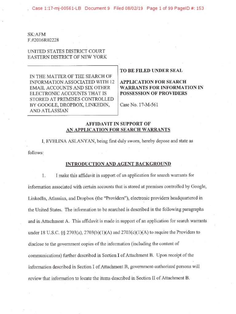 click fraud affidavit | Document | Sources