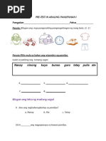 Grade 1 - Babala Worksheets | PDF