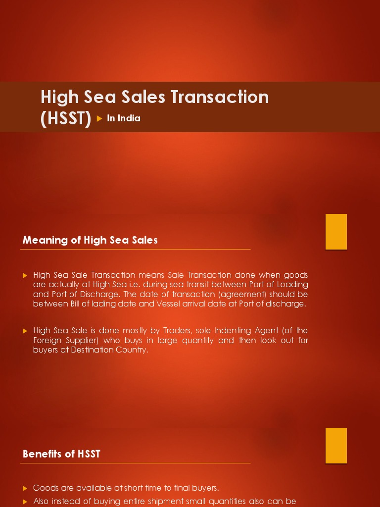 High Sea Sales - New | PDF | Invoice | Value Added Tax