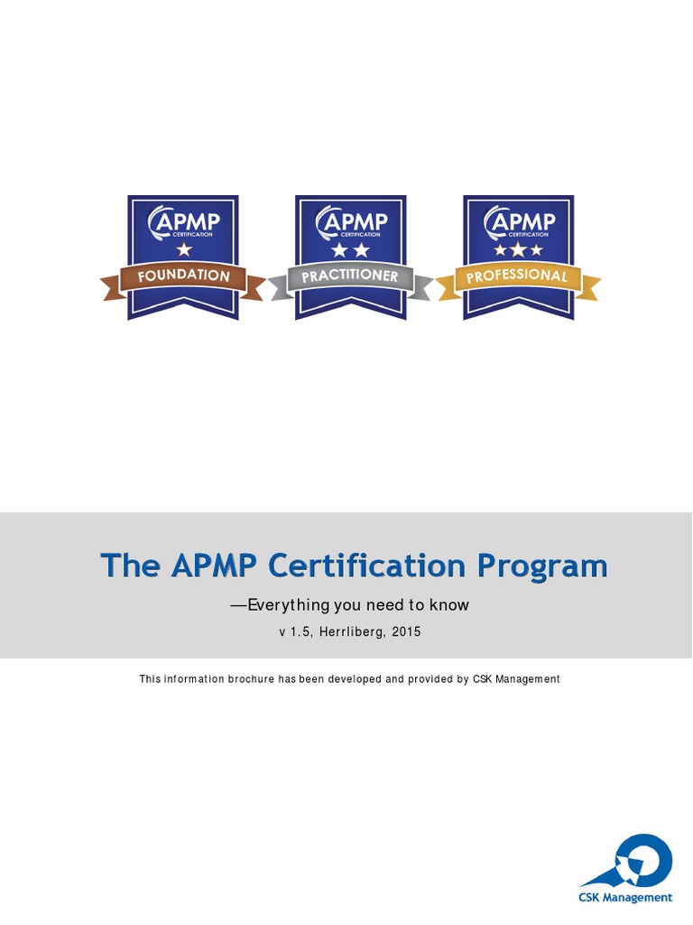 APMP Certification Overview en | PDF | Professional Certification ...