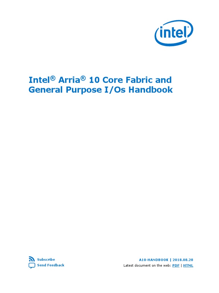 Arria 10 Handbook | PDF | Random Access Memory | Field Programmable Gate Array