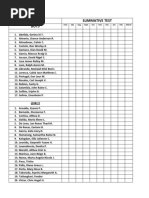 Master Grading Sheet | PDF