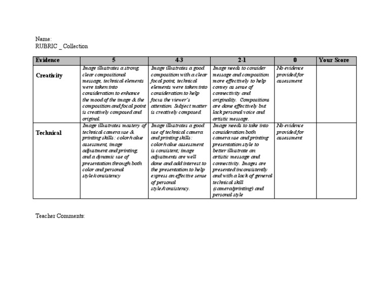 Rubric Collection1stprint 1 | PDF | Art