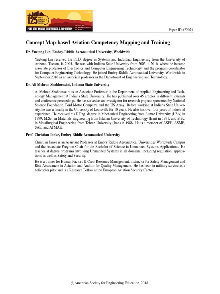 Concept Map-Based Aviation Competency Mapping and Training | PDF ...