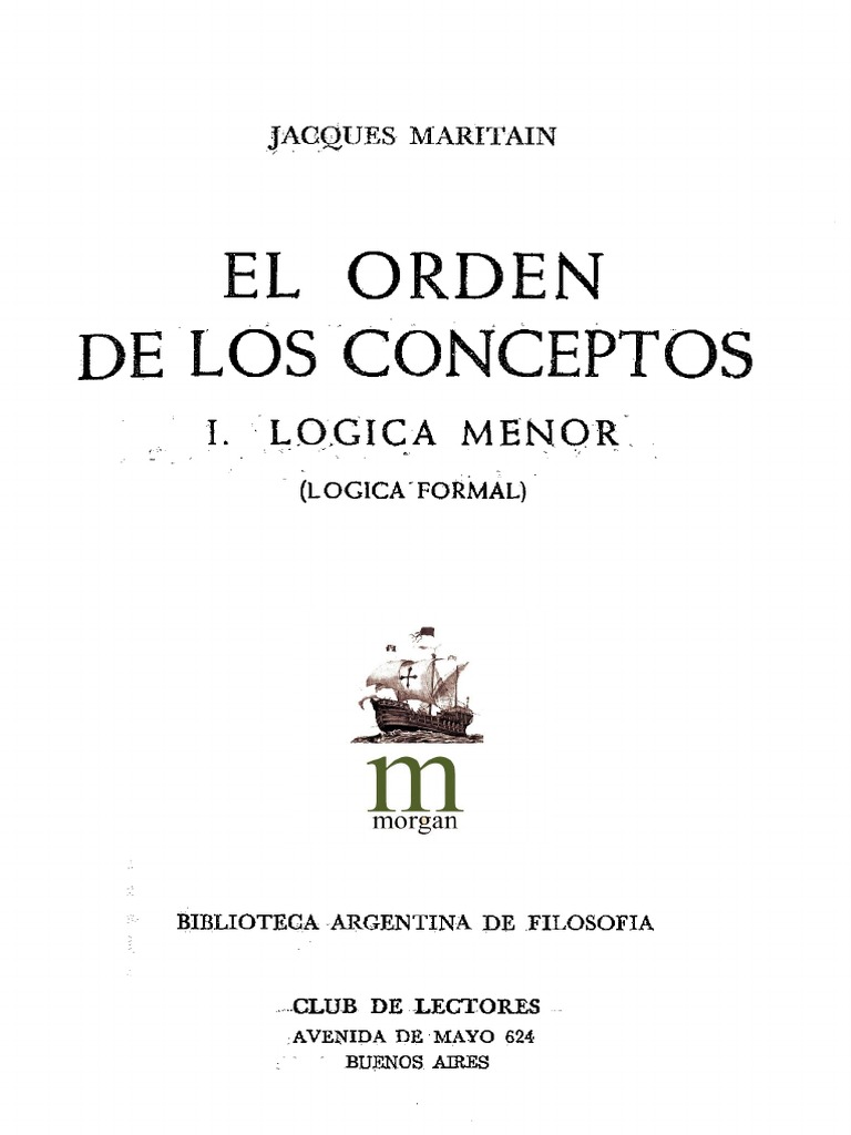 El Orden de Los Conceptos | PDF | Verdad | Razón