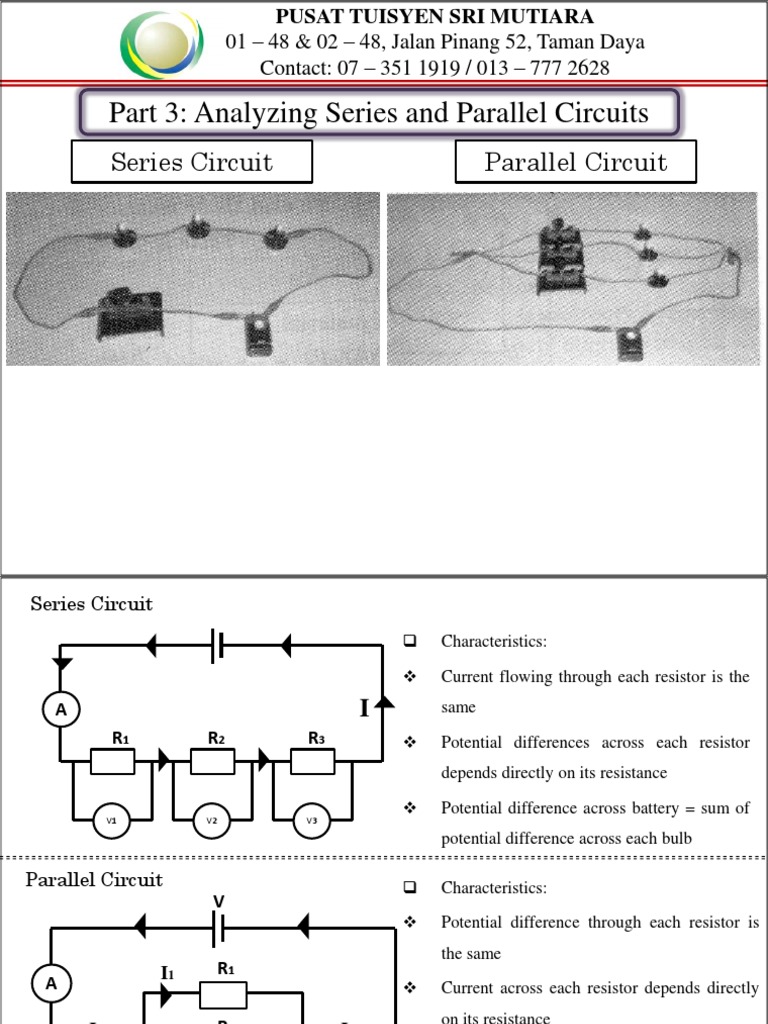 Part 3: Analyzing Series and Parallel Circuits | PDF | Series And ...