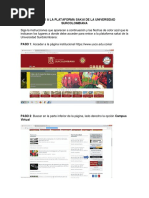 Guia Ingreso Plataforma Sakai | PDF