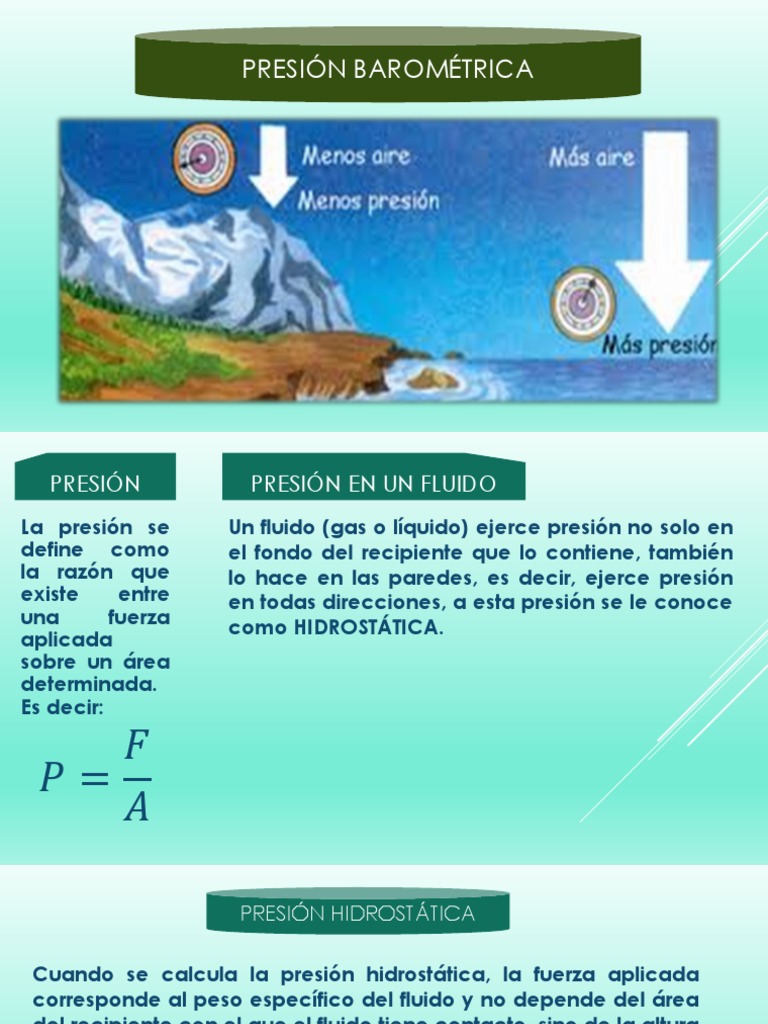 Presión Barométrica | PDF | Presión | Fases de la materia
