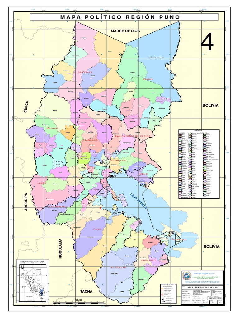 Mapa Politico Region Puno | PDF