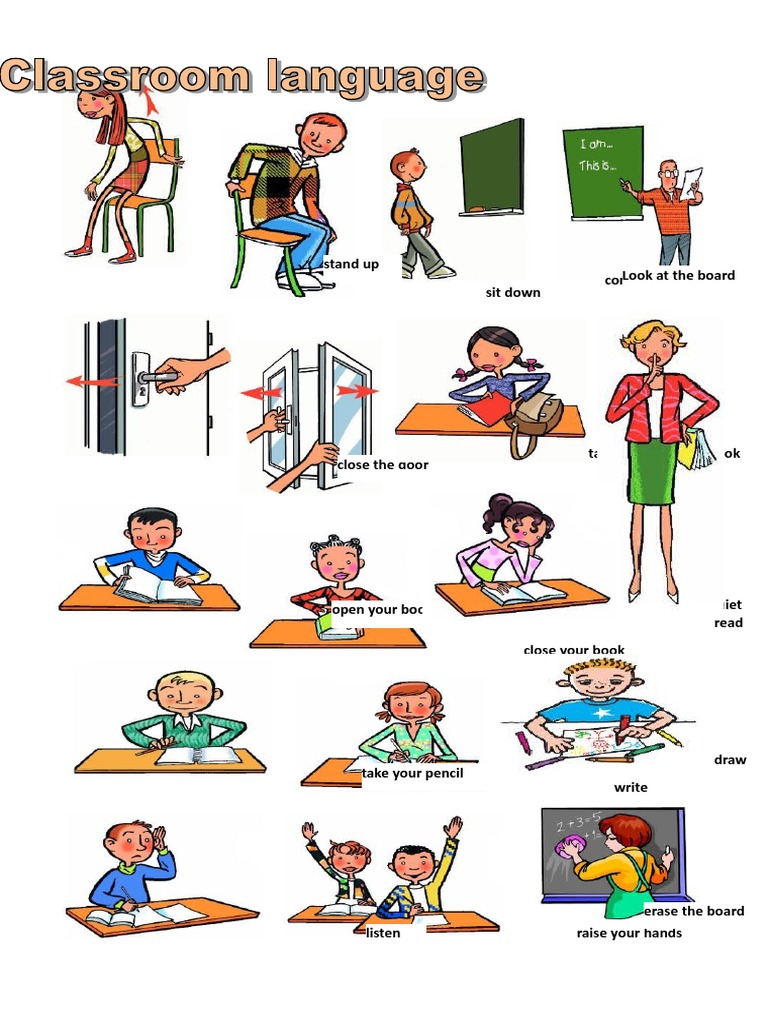 Classroom Language Picture Dictionaries 73034 | PDF