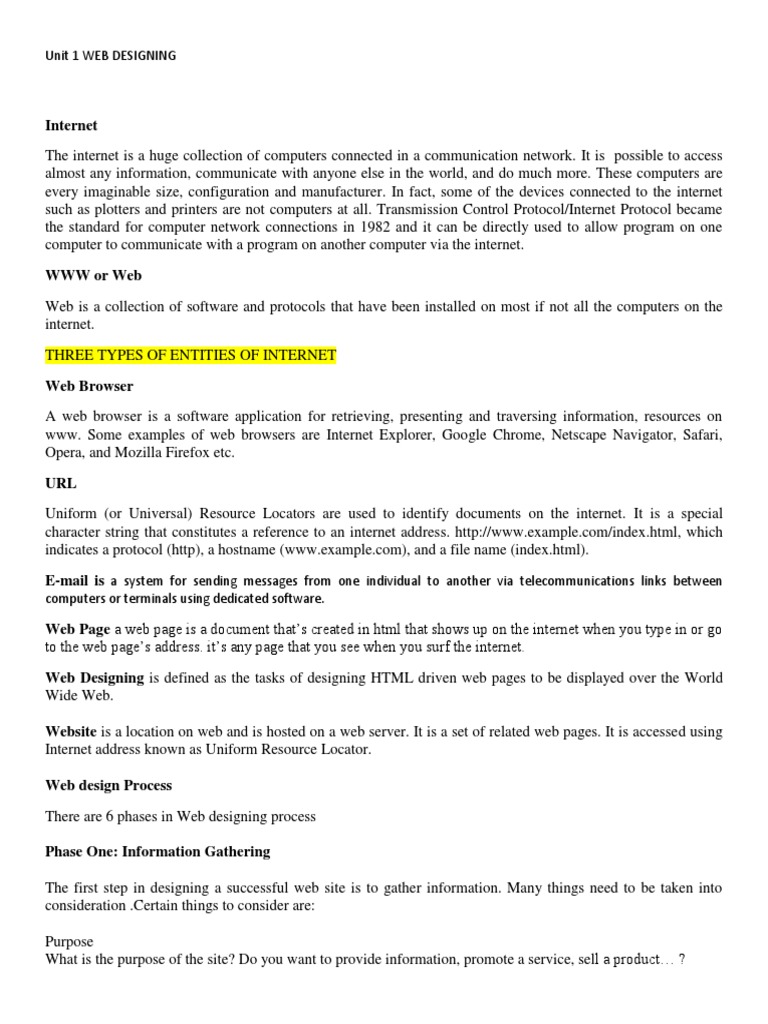 WD Unit1 | PDF | Dynamic Web Page | Html Element