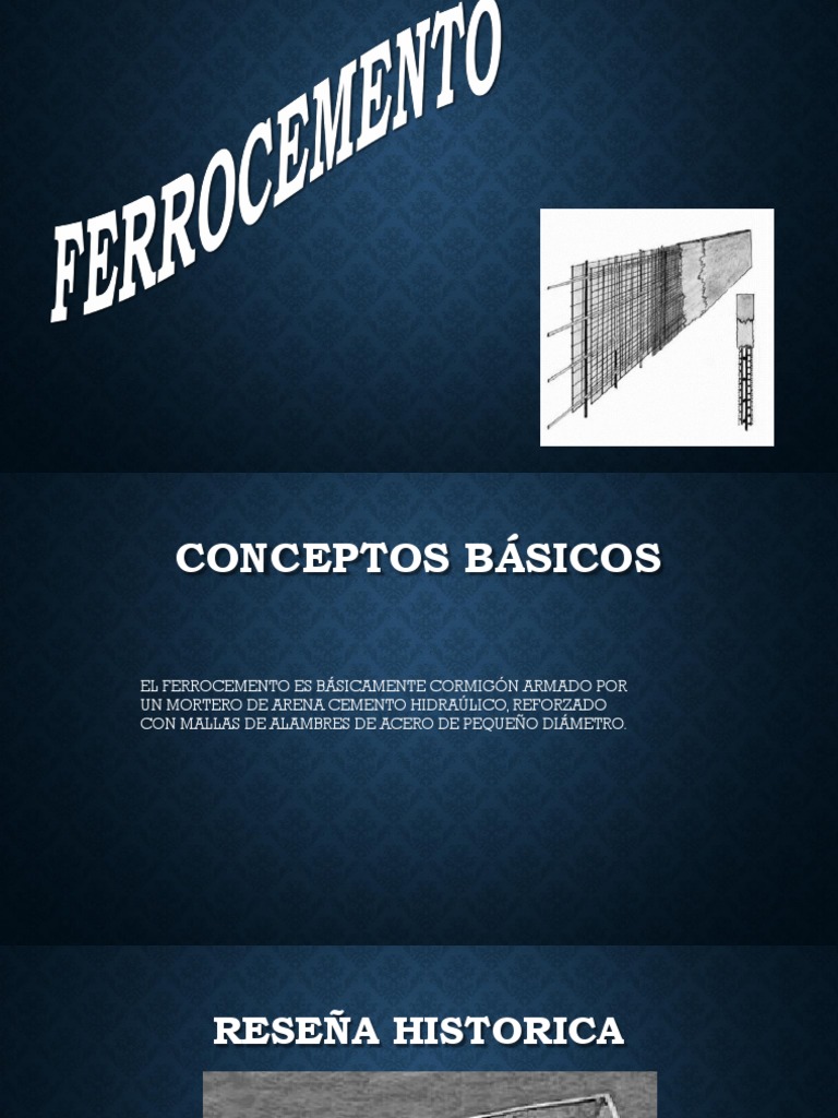 Ferro Cemento | PDF | Cemento | Hormigón