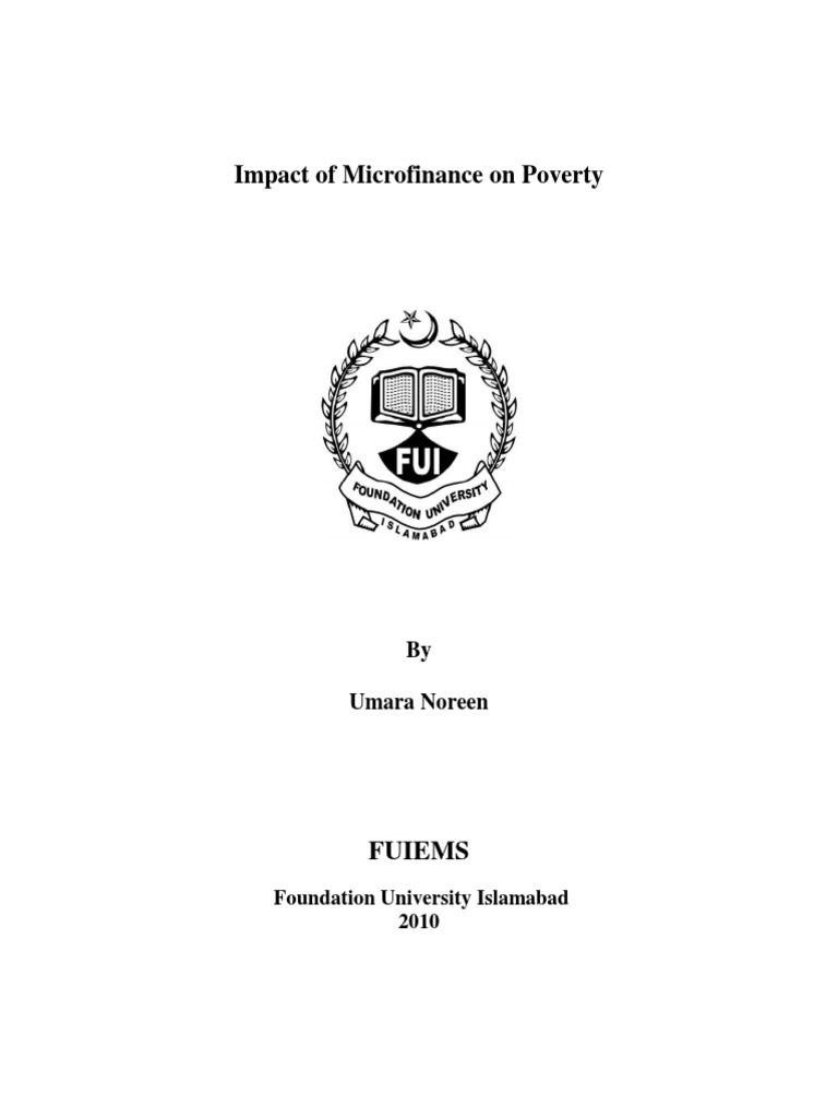 Already Done Research Work PDF | PDF | Microfinance | Microcredit