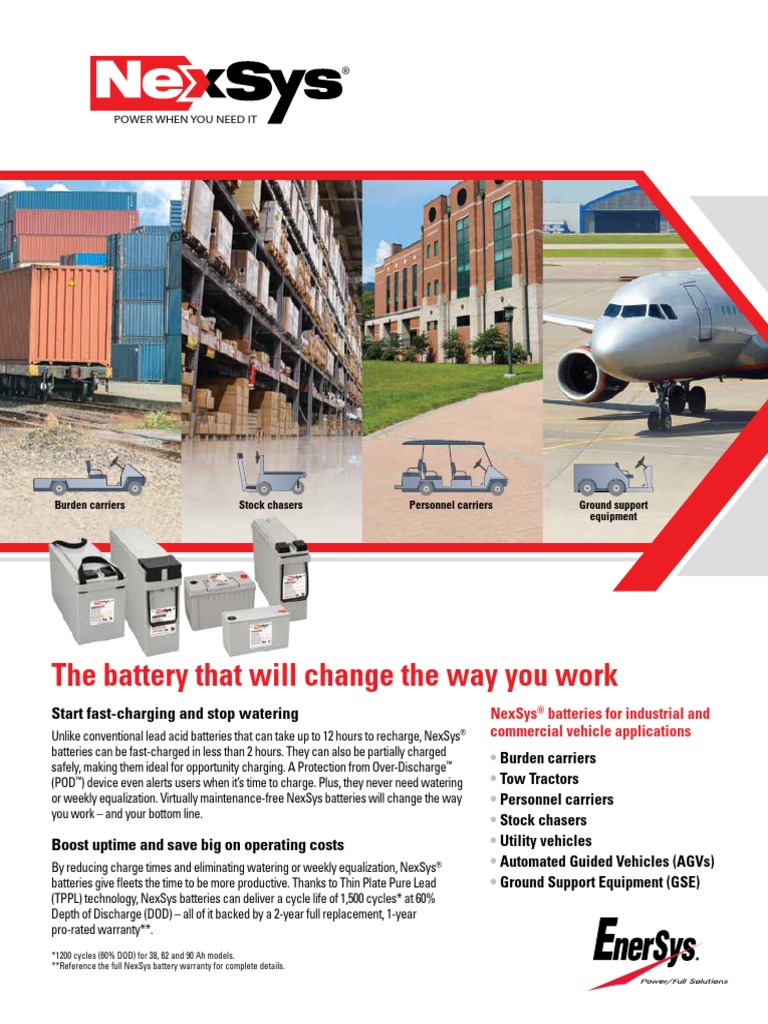 ENERSYS | PDF | Vehicles | Manufactured Goods