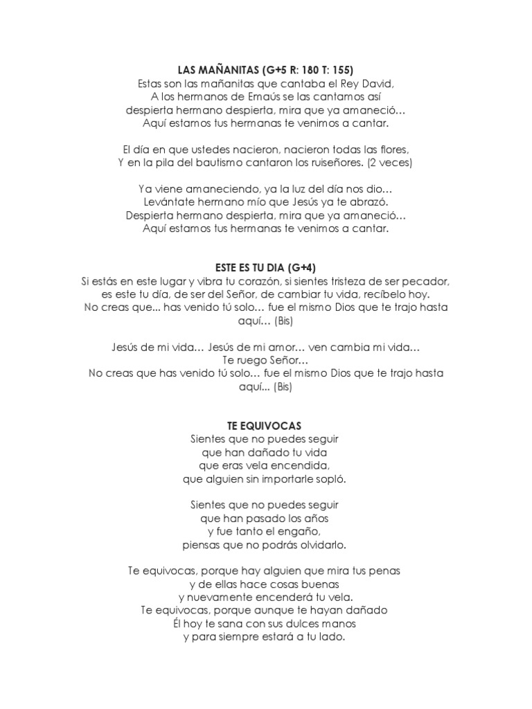 Canciones Emaus | PDF | Amor | Cristo (título)