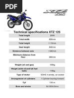 Honda Wave 100 Engine Specifications | PDF | Clutch | Horsepower
