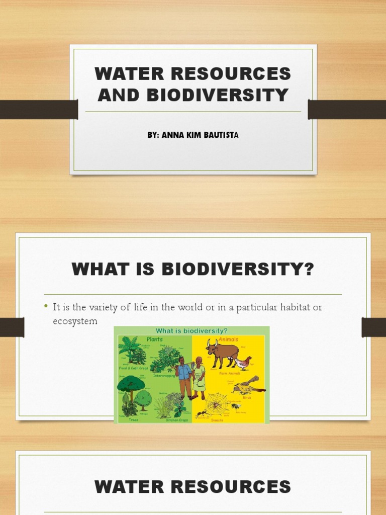Water Resources and Biodiversity Overview | PDF | Home & Garden ...