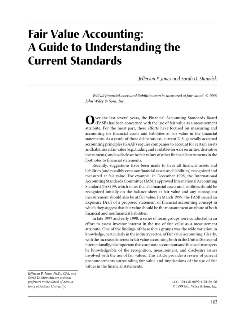 Fair Value Vs Historical Cost | PDF | Fair Value | Financial Accounting ...