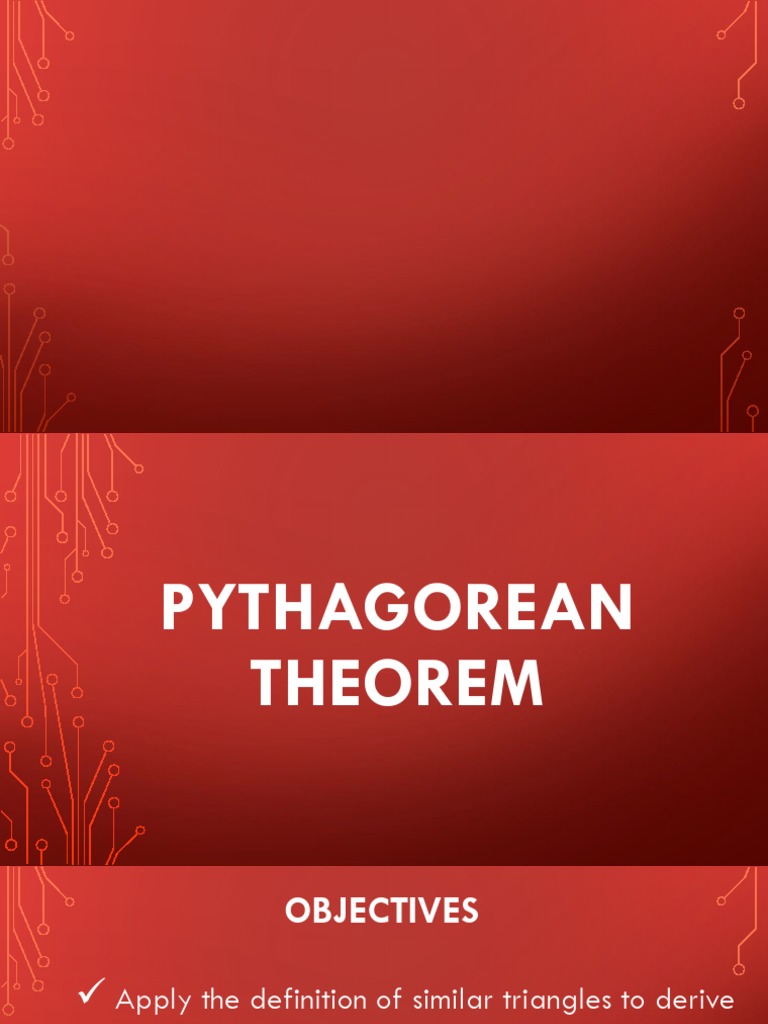 Pythagorean Theorem | PDF | Euclid | Geometry