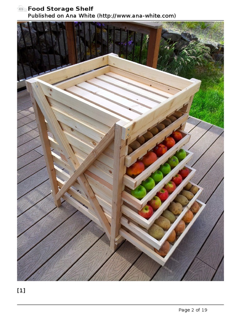 Easy To Make Food Storage Shelf | PDF | Industrial Processes | Crafts