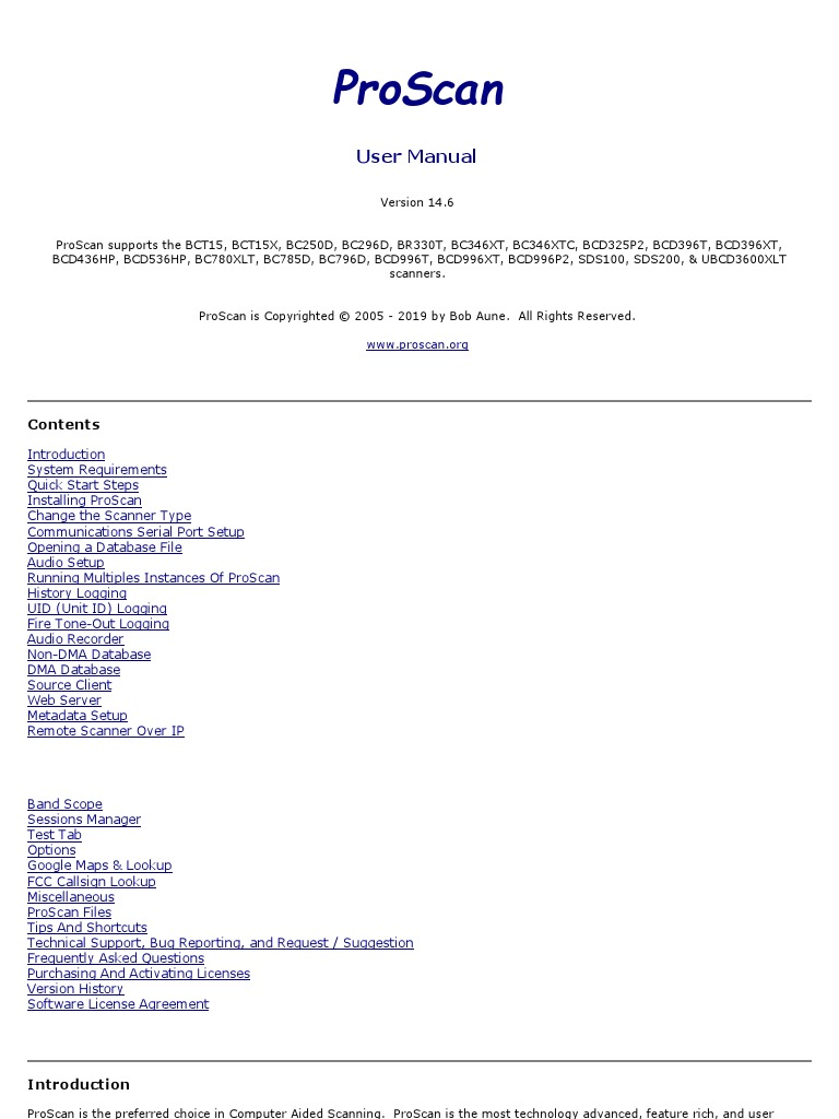 ProScan Manual | PDF | Port (Computer Networking) | Comma Separated Values