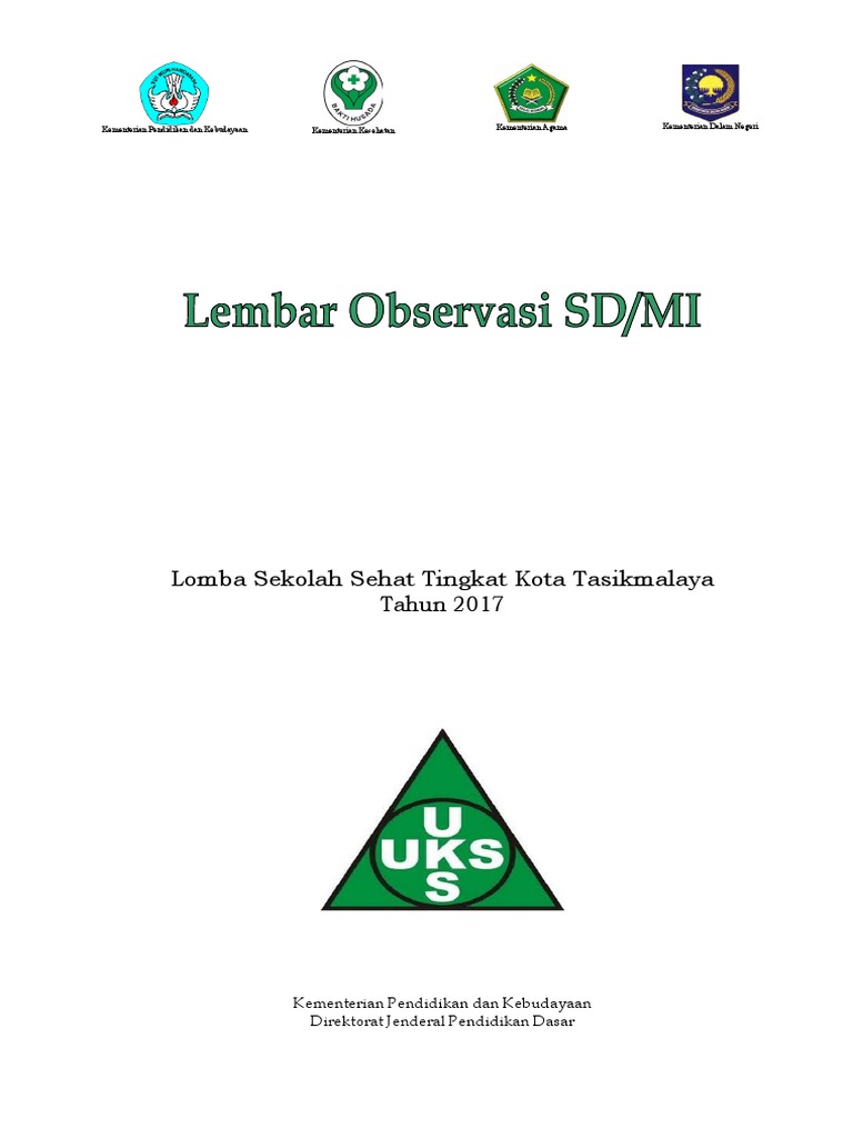 02 B.cover Lembar Observasi SD | PDF