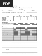 Fugl-Meyer Assessment Lower Extremity (Fma-Le) Assessment of Sensorimotor Function | PDF ...