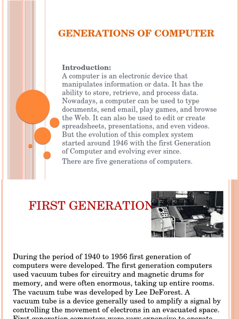 Generations of Computer | PDF | Integrated Circuit | Transistor