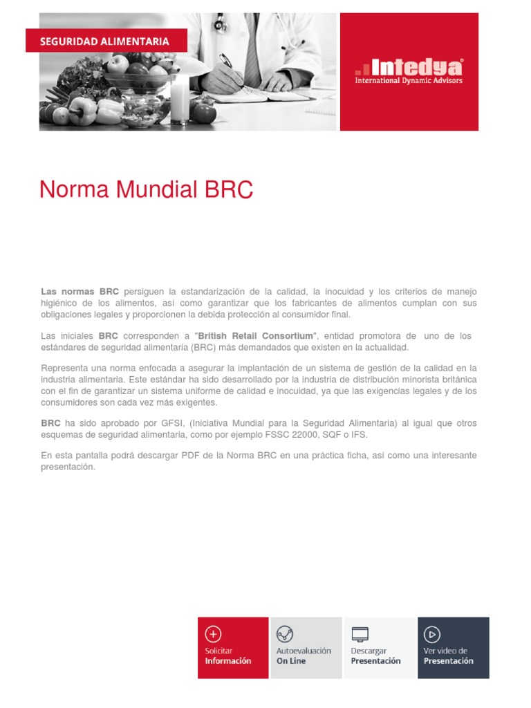 Presentacion - Norma Mundial BRC PDF | PDF | Calidad (comercial ...
