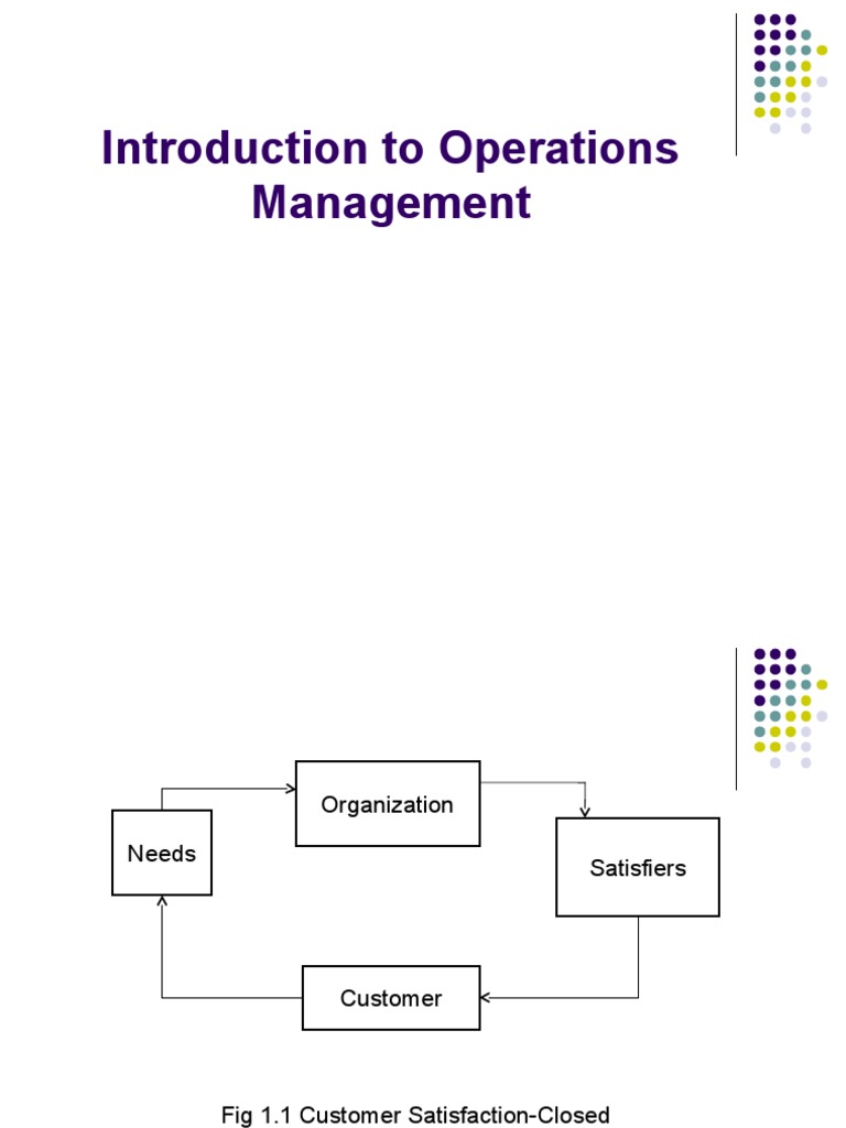 Introduction To OMnew | PDF | Operations Management | Factors Of Production