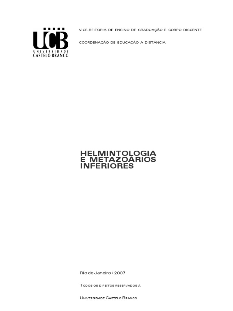 Helmintologia | PDF | Organismos | Biologia