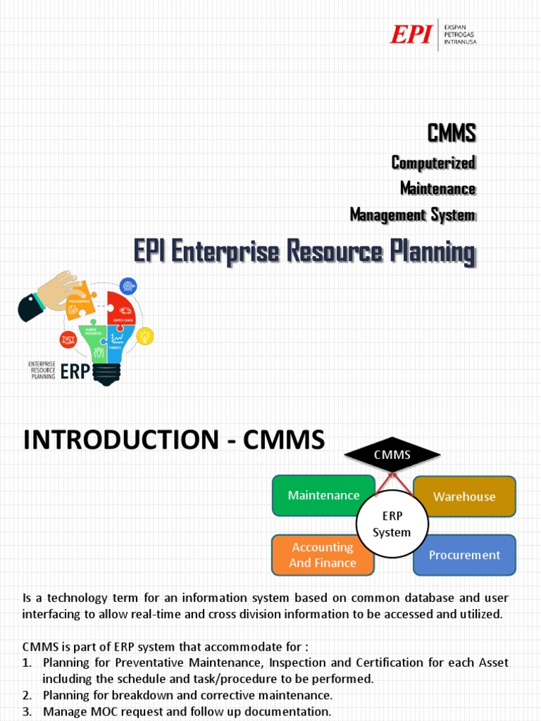 CMMS | PDF | Enterprise Resource Planning | Databases
