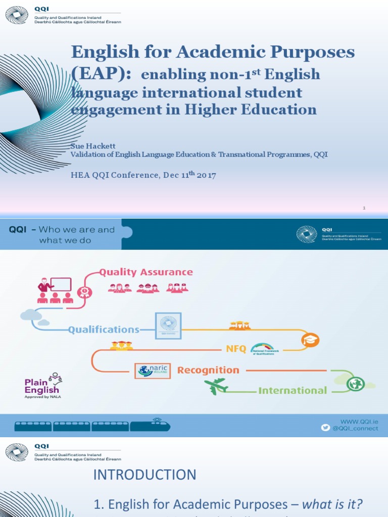 English For Academic Purposes (EAP) | PDF | International Student ...