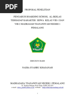Proposal Penelitian MYRES 2023 Hanifah Haidar | PDF | Ilmu Sosial
