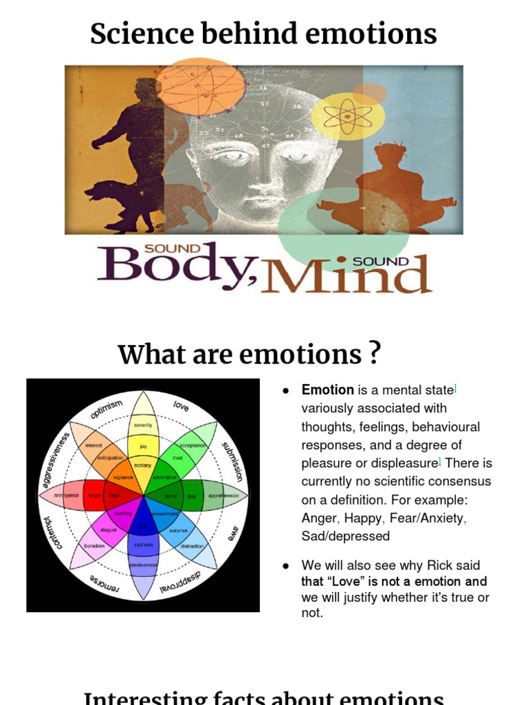 Emotions and Body Chemicals | PDF | Neurotransmitter | Chemical Synapse