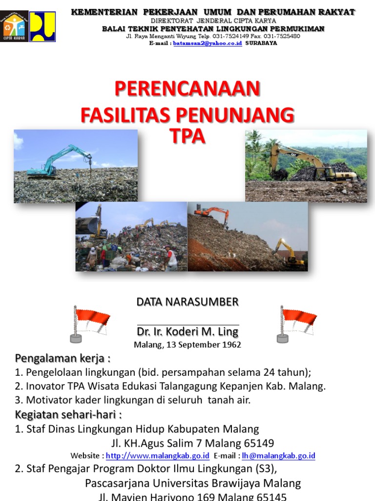 Perencanaan Fasilitas Penunjang TPA | PDF | Sains & Matematika | Komputer