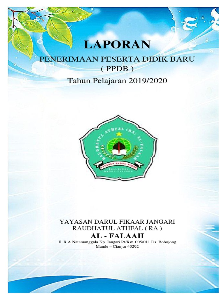 Cover Laporan PPDB | PDF