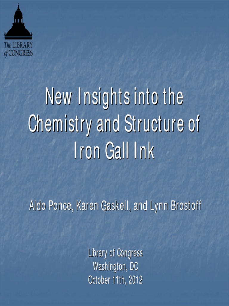 IR - Iron Gall Ink | PDF | Infrared Spectroscopy | Iron