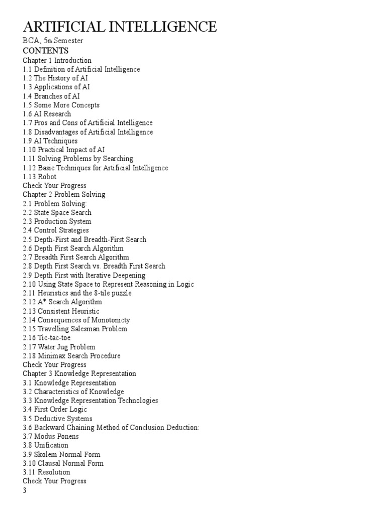 Artificial Intelligence | PDF | Artificial Intelligence | Intelligence ...