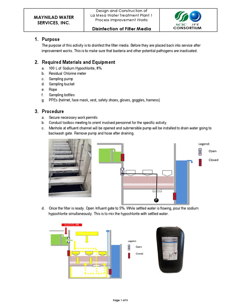 Media Disinfection - 20180927 | PDF | Sewage Treatment | Disinfectant